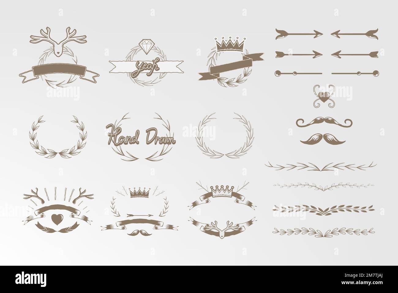 Antler arrow Stock Vector Images - Alamy