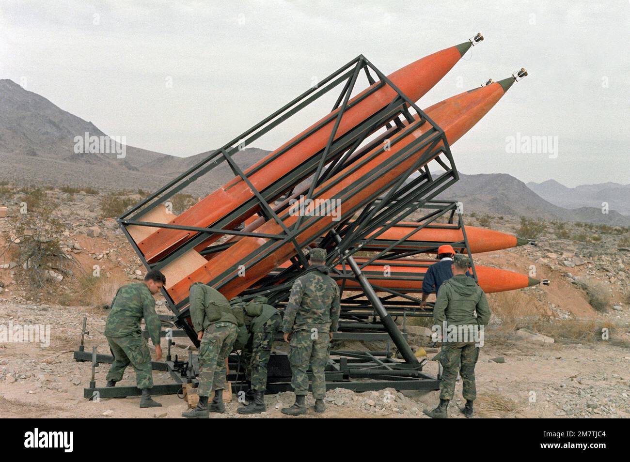 Ballistic Aerial Target System (BATS) missiles are prepared for ...