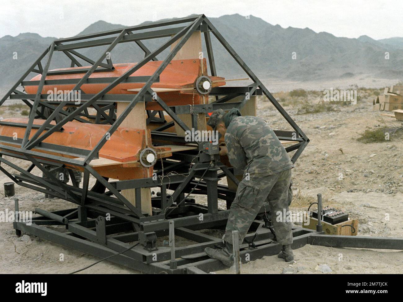 Ballistic Aerial Target System (BATS) missiles are prepared for ...