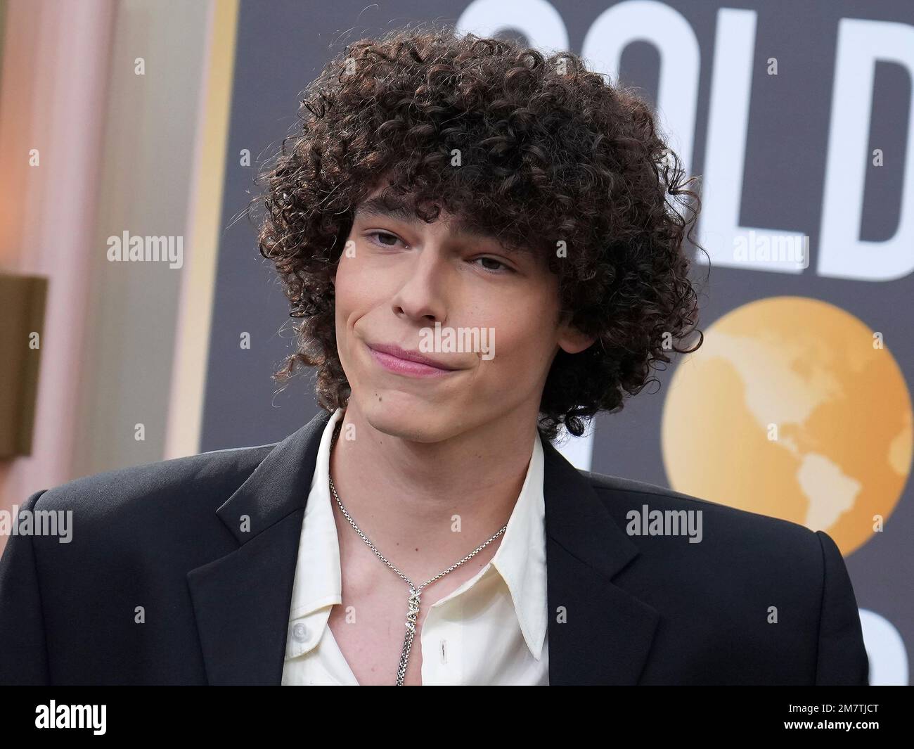 Los Angeles, USA, 10/01/2023, Reece Feldman arrives at the 80th Annual ...