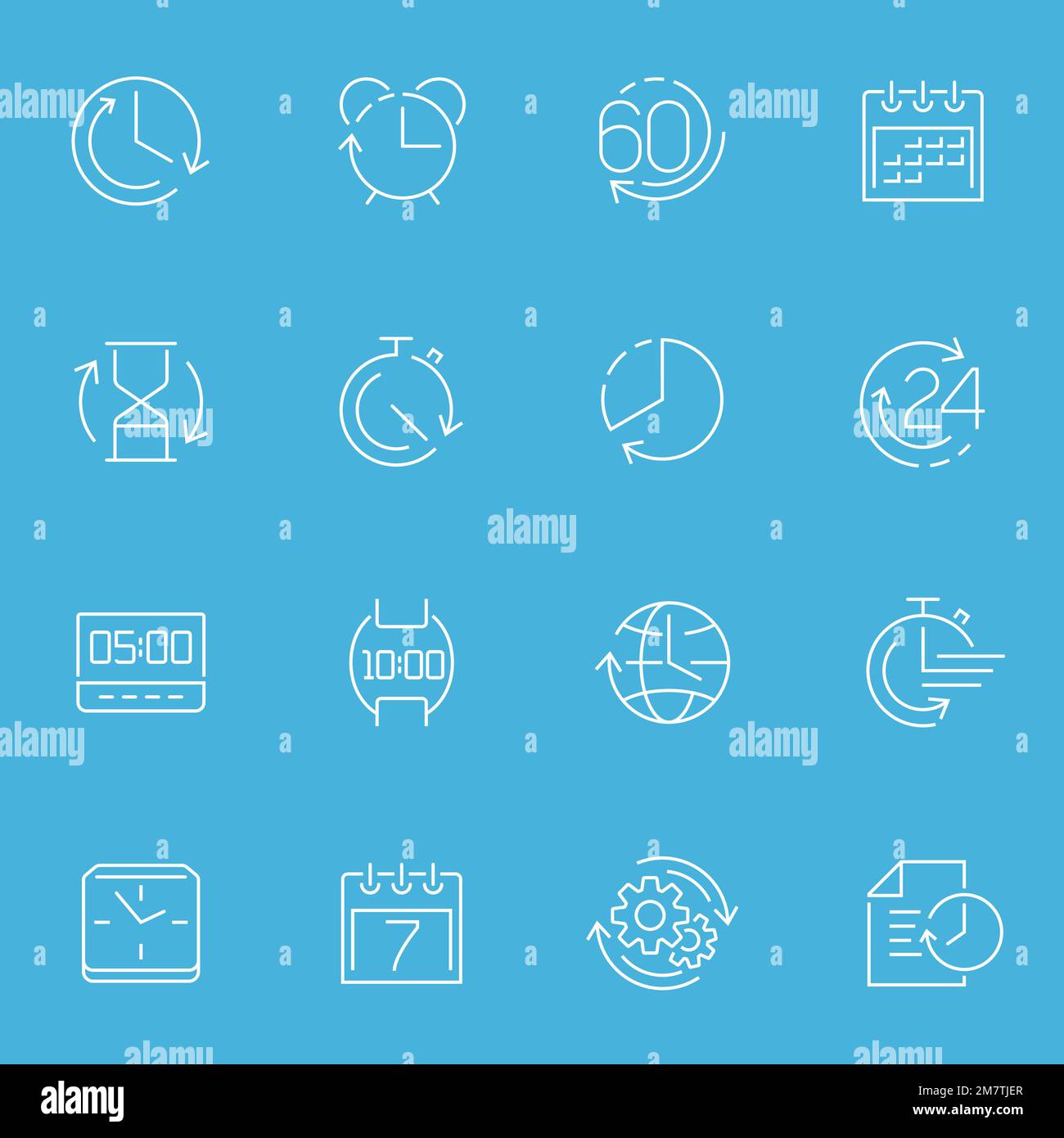 Editable clock icons hi-res stock photography and images - Alamy