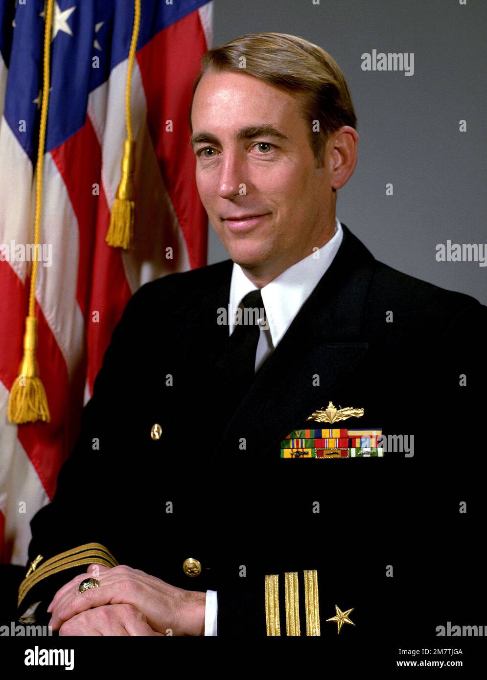 Commander Andrew W. Fahy, USN (uncovered). Country: Unknown Stock Photo ...