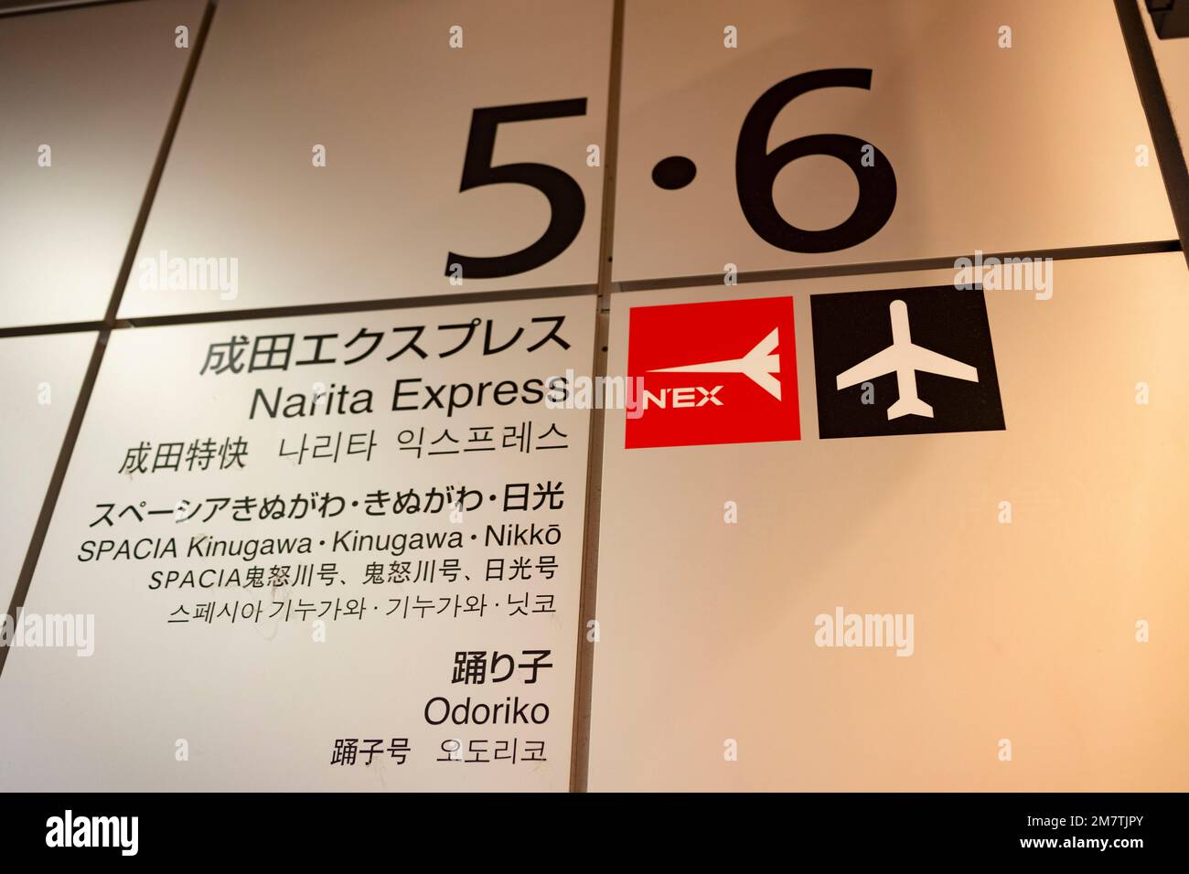 Tokyo, Japan. 6th Jan, 2023. The Narita Express airport shuttle train ...