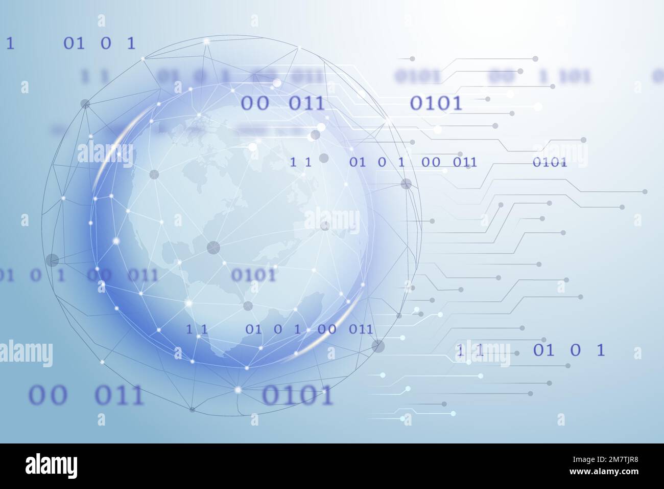 Futuristic global network technology vector Stock Vector Image & Art ...