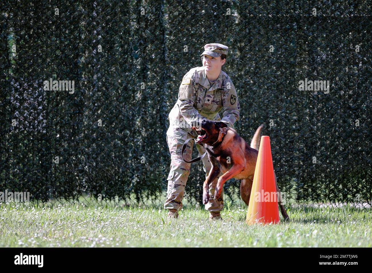 U.S. Army Spc. Elizabeth Netschke with the 100th Military Police ...
