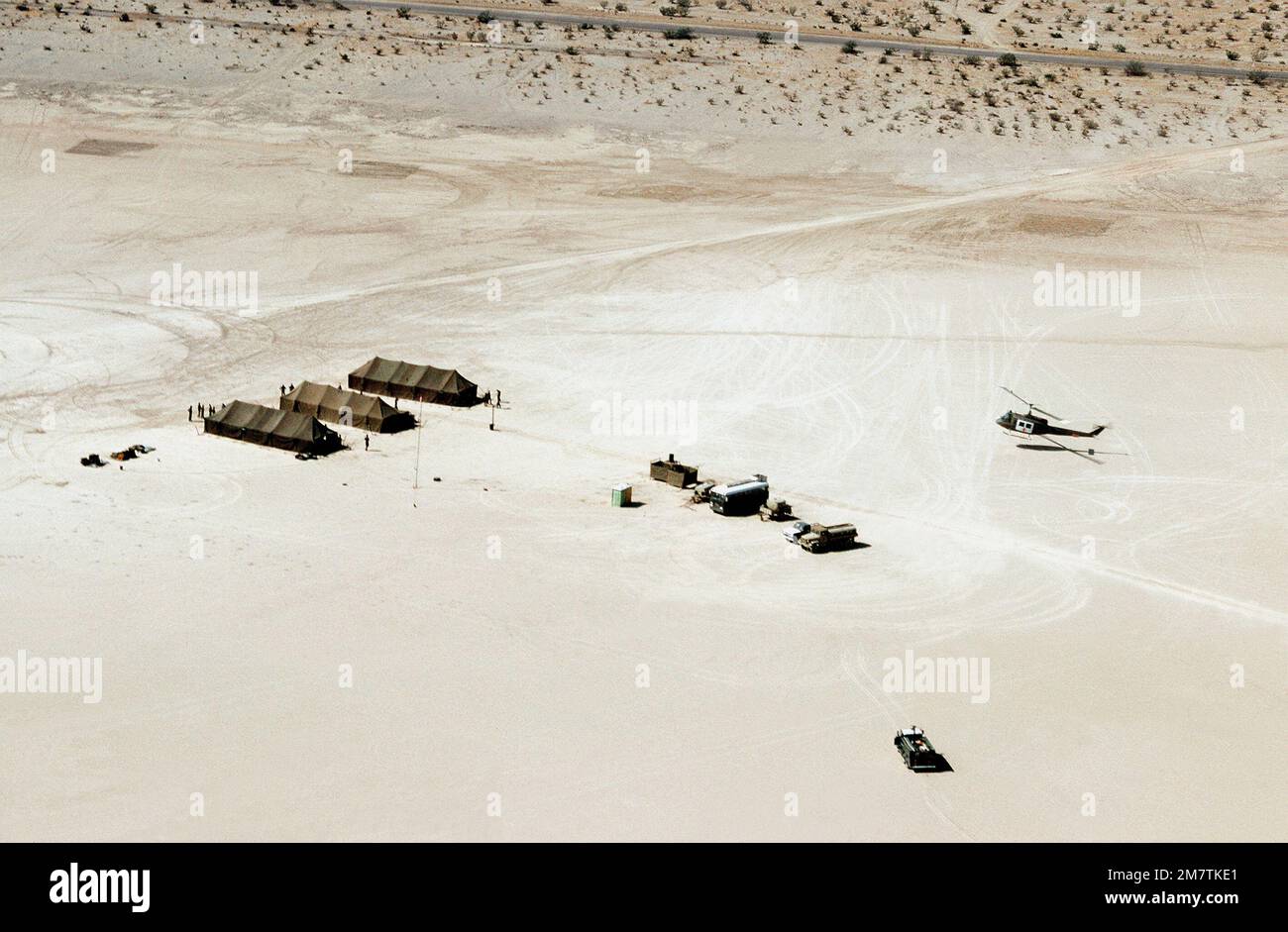 Bird's eye view of an air transportable hospital during Exercise ...