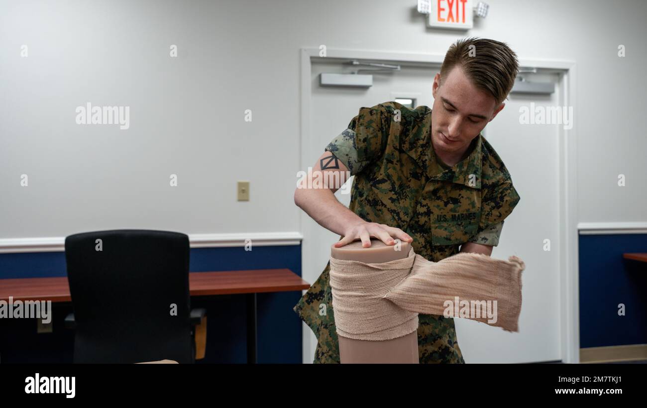 U.S. Marine Corps Corporal Andrew Wade, data systems administrator for ...