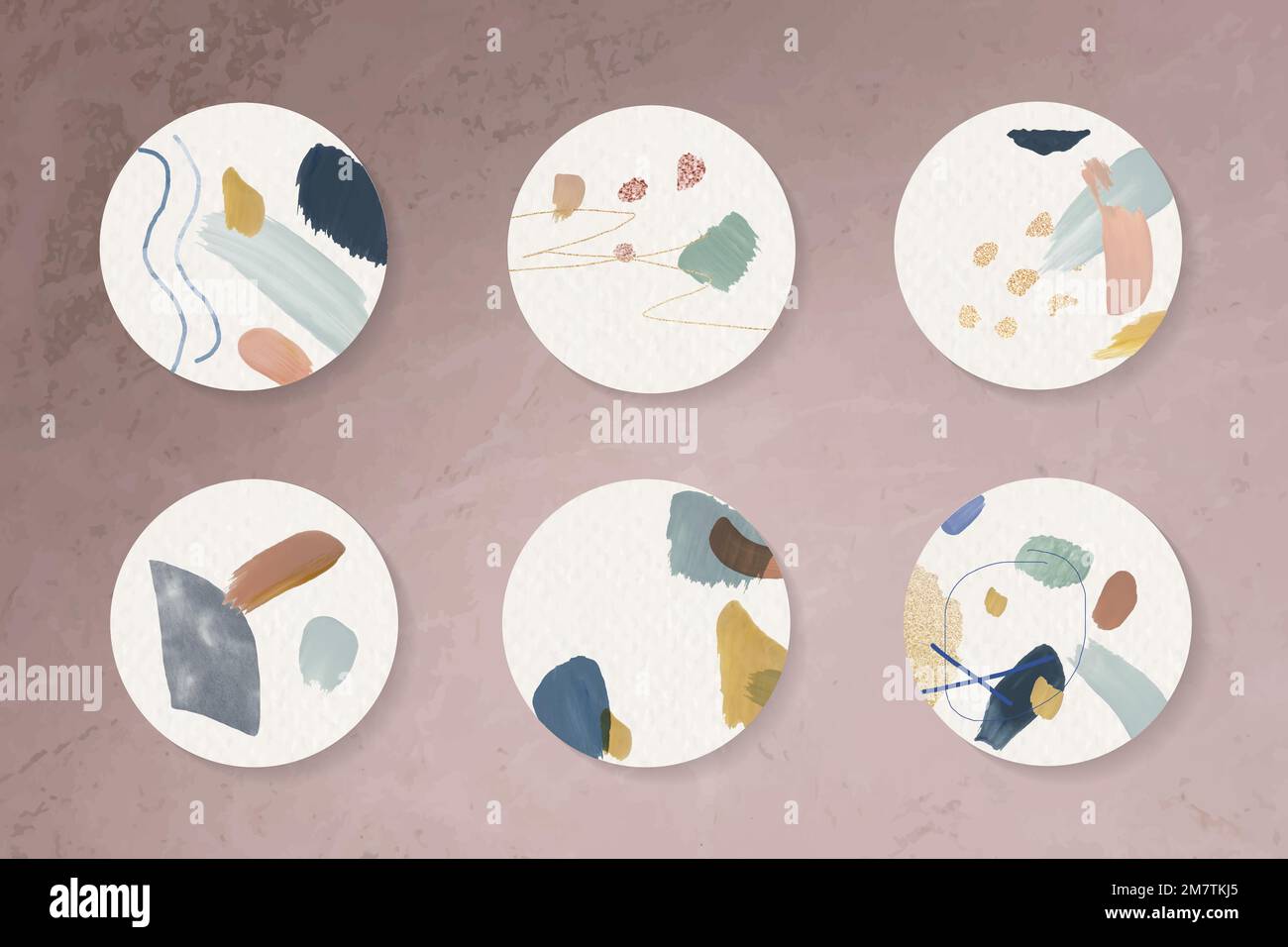 Colorful abstract design badge vector collection Stock Vector Image ...