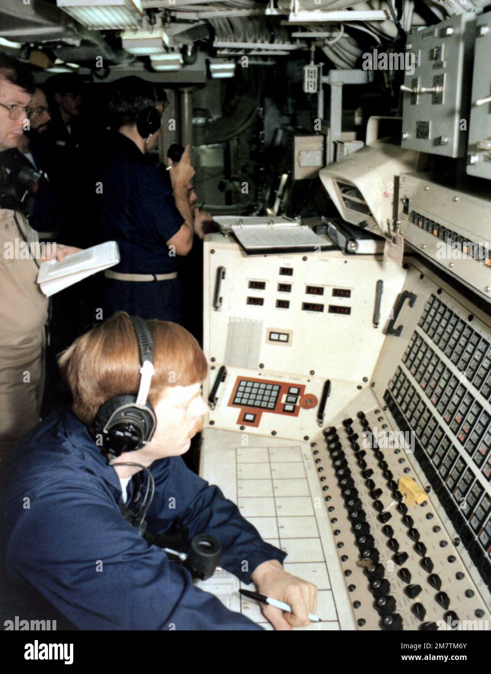 CHIEF Missile Technician (MTC) Martin Nagle monitors the launcher ...