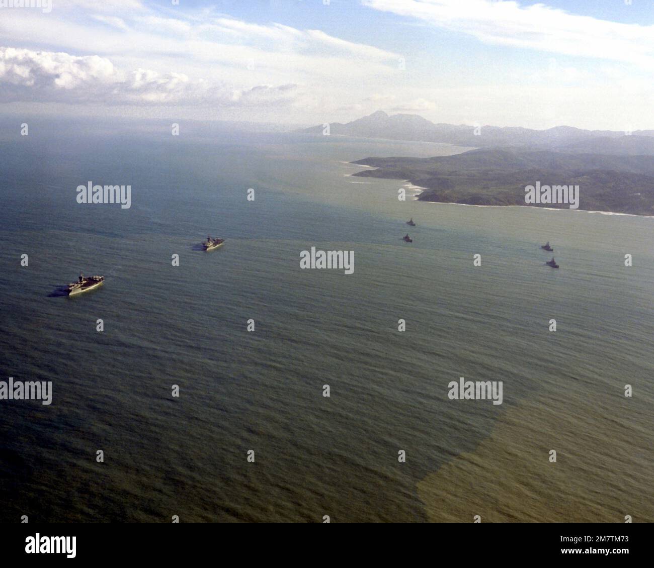 A view of six ships from the battle force, 6th Fleet. Base: Tangier ...