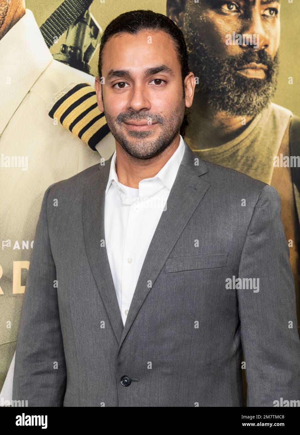 Ricky Robles Cruz attends the "Plane" New York premiere at AMC Lincoln ...