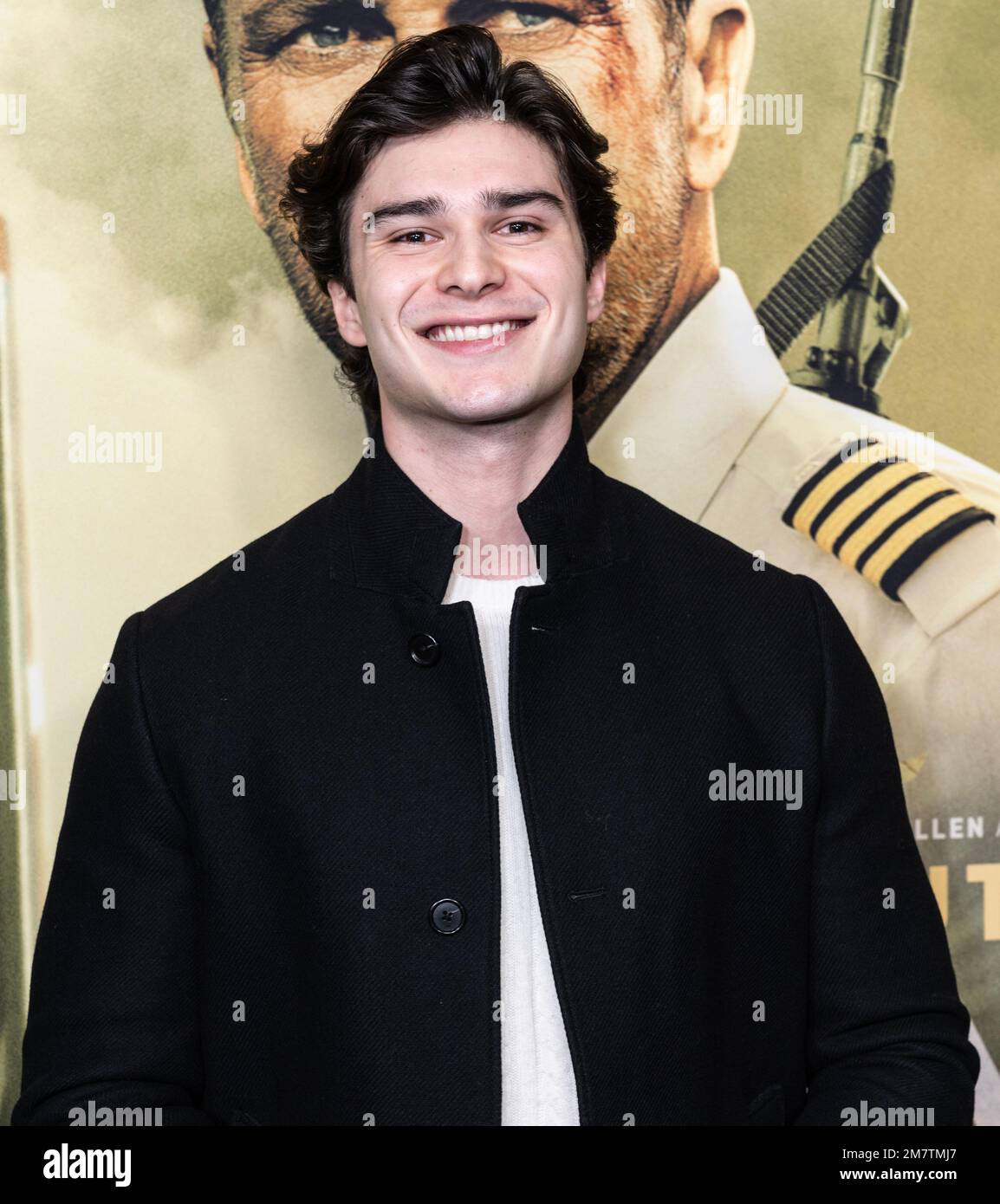 Roberto Gallegos attends the "Plane" New York premiere at AMC Lincoln ...