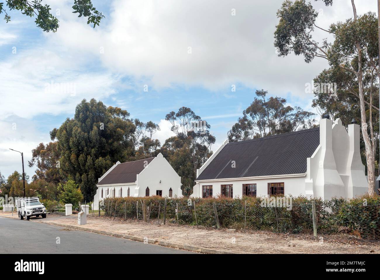 Bredasdorp, South Africa - Sep 23, 2022: A street scene, with the ...