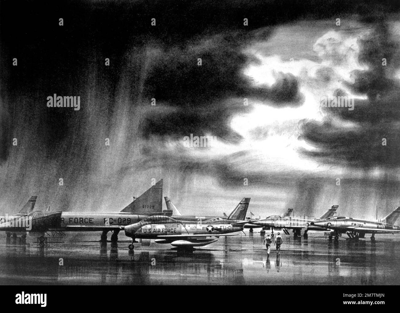 Artwork: "Rain Storm at Eglin" Artist: Walter Richards. Country ...
