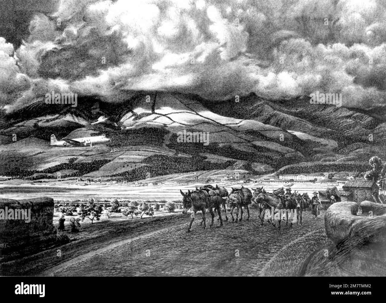Artwork: "Quito, Ecuador" Artist: Walter Richards. Country: Unknown ...