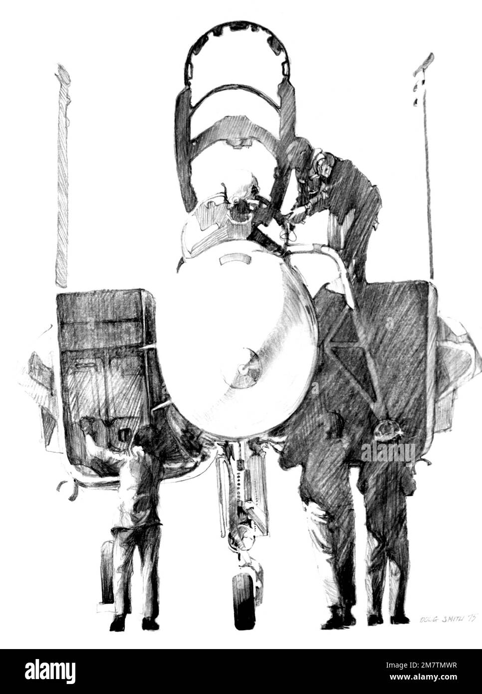 Artwork: "F-15 Line Check" Artist: Douglas Smith. Country: Unknown ...