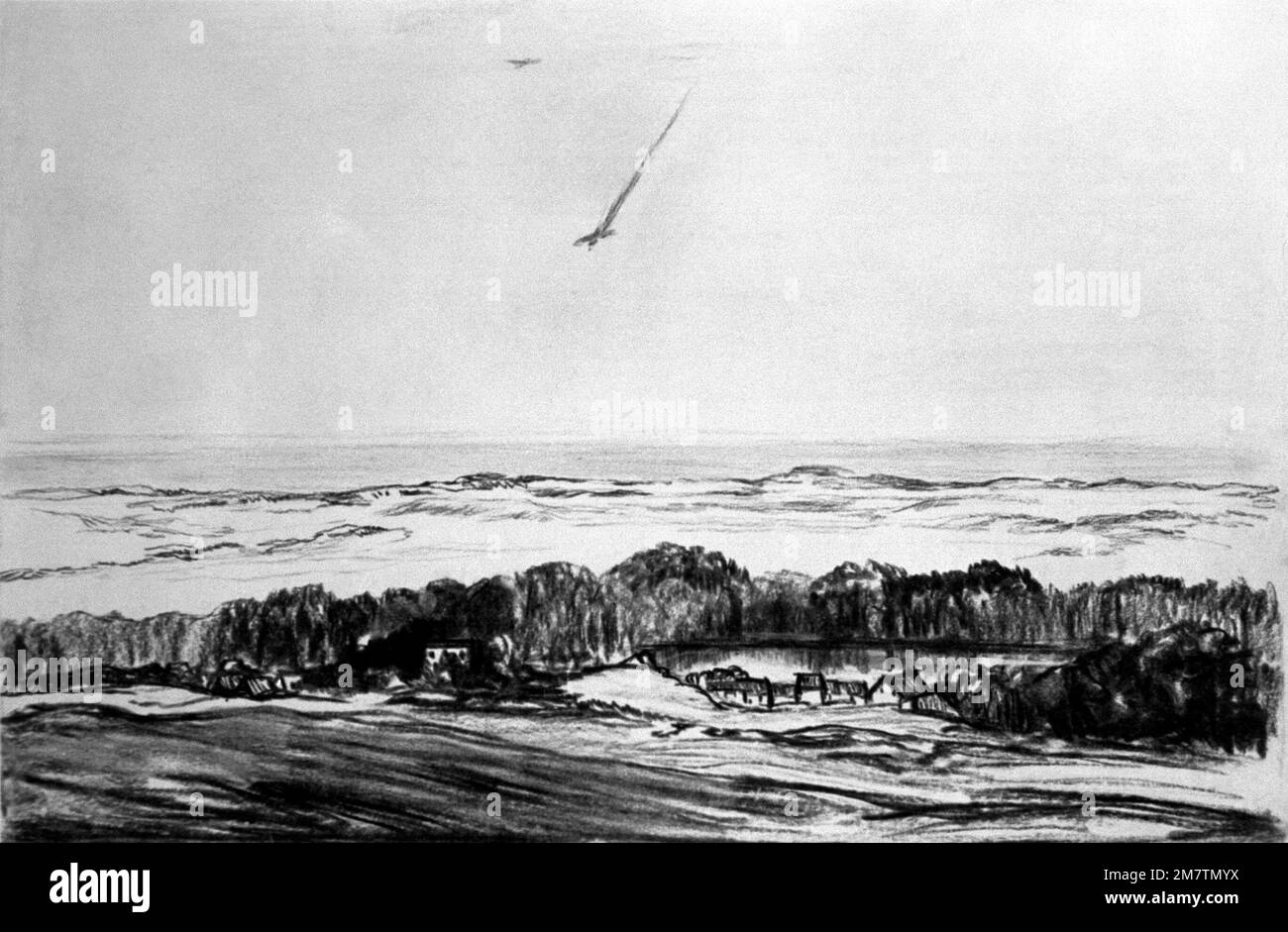 Spitfire shot down Black and White Stock Photos & Images - Alamy