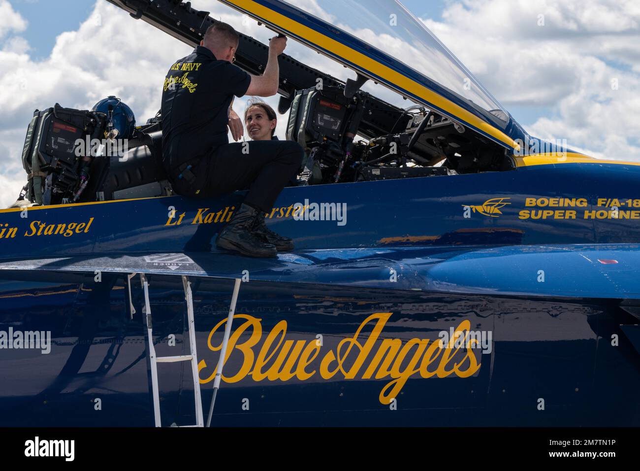 U.S. Navy Petty Officer 2nd Class Jordan Walls, an aviation electronics ...