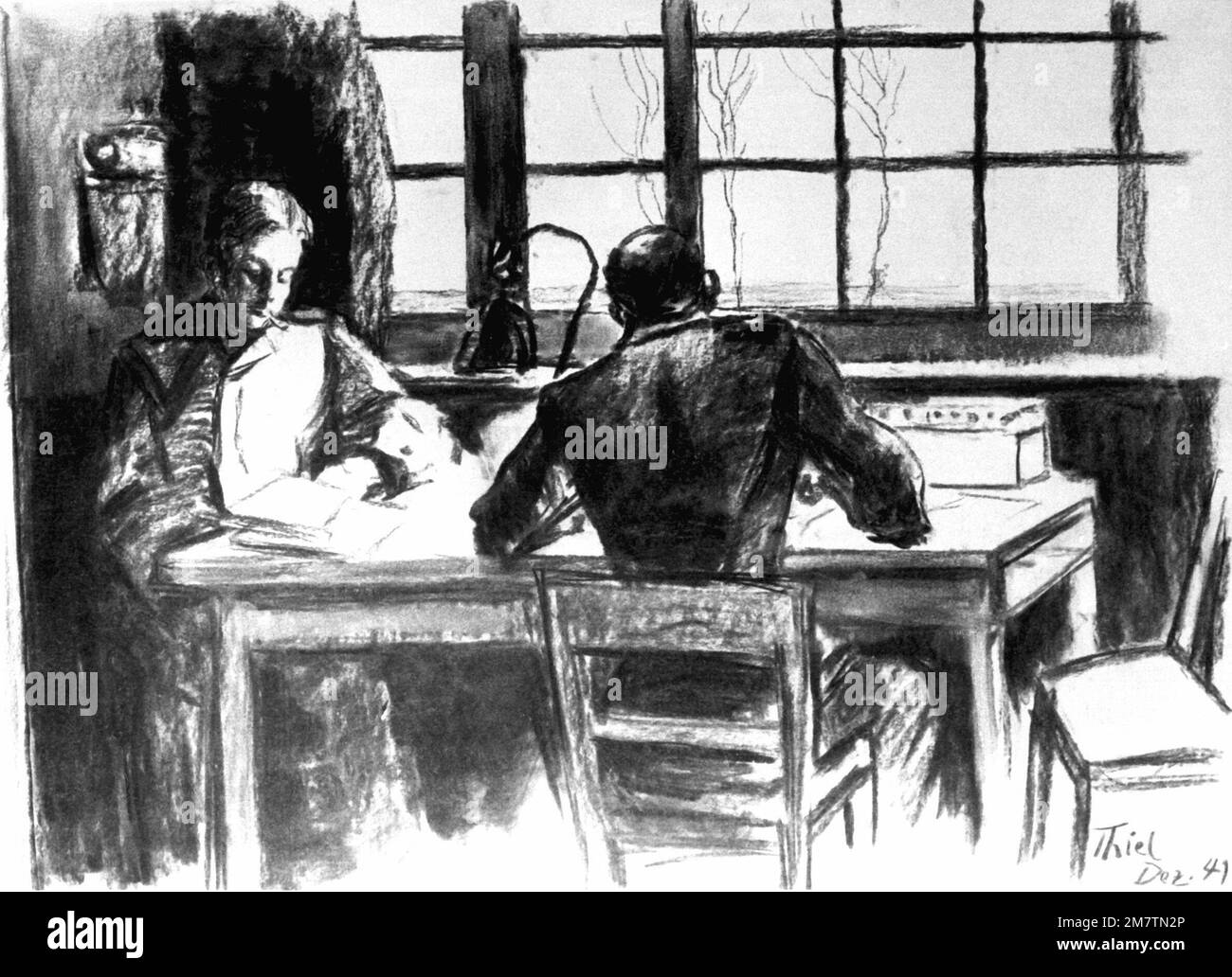 Artwork: "Headquarters of a German Airfield in Northern France" Artist ...