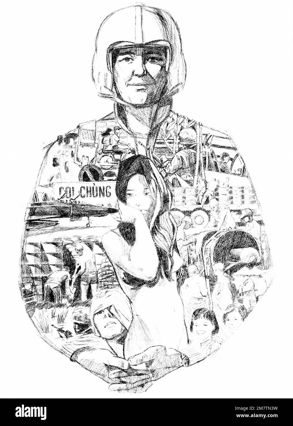 Artwork: "Air Support - Southeast Asia 1970" Artist: Kenneth Webster ...