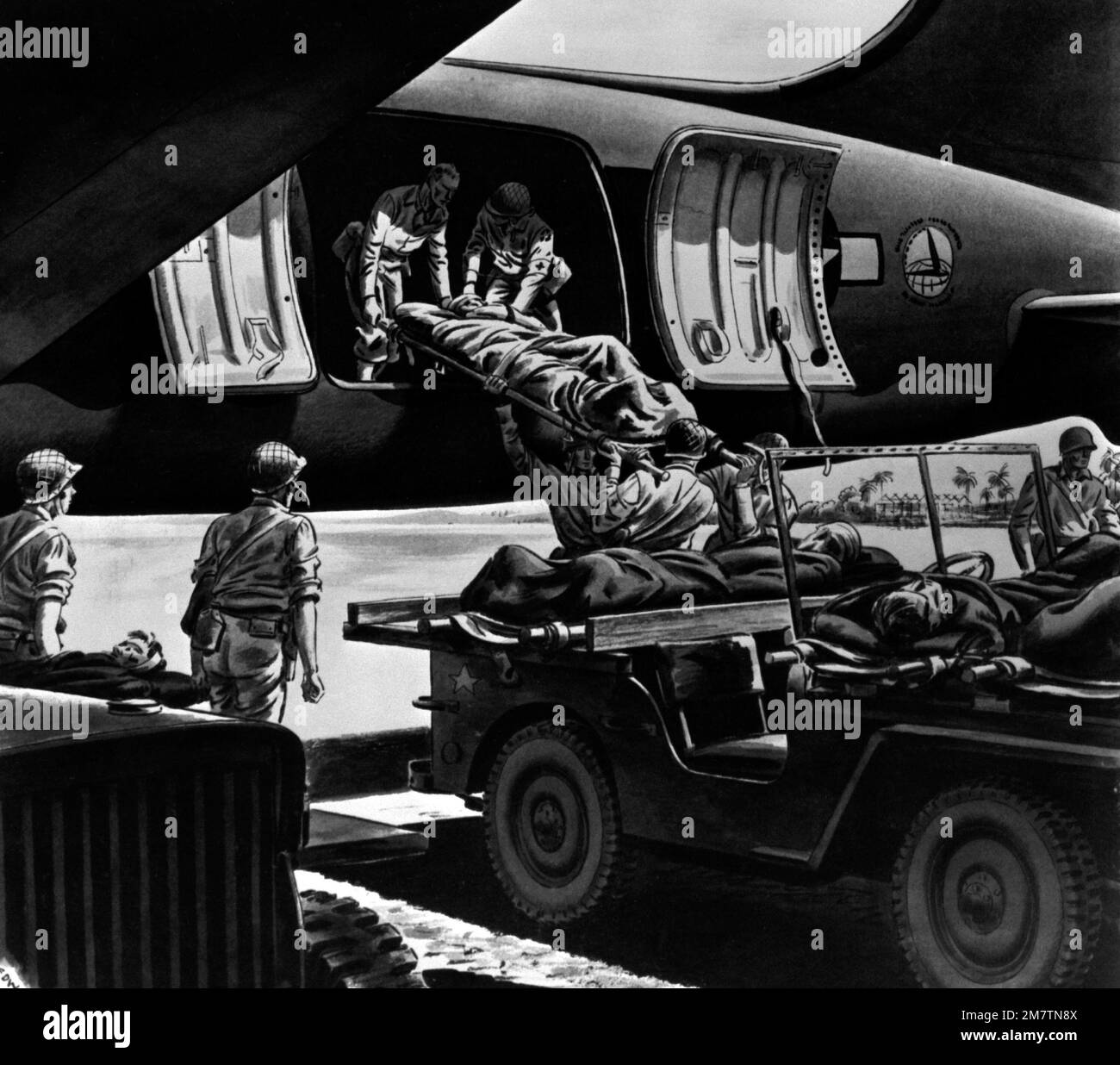 Artwork: "Air Evacuation of Wounded" Artist: Edward Wilson. Country ...