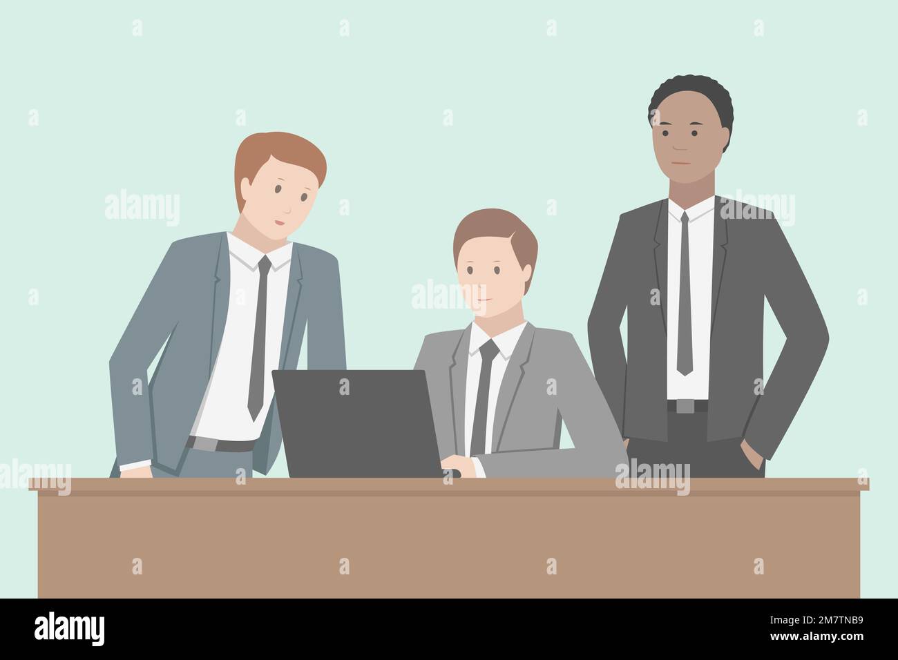 Teamwork consult Stock Vector Images - Alamy