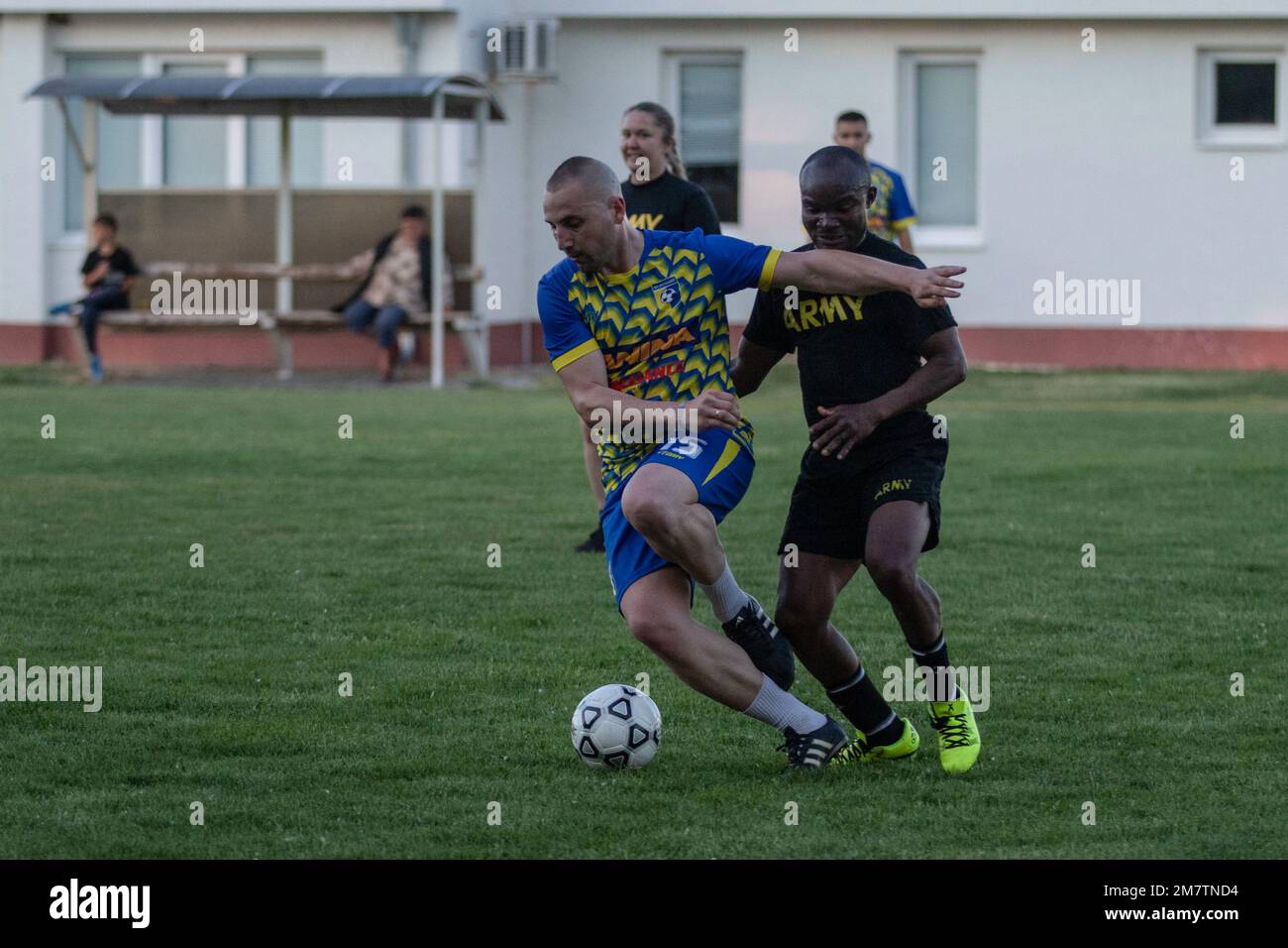 U.S. Army 1st Lt. Bright Agbo, assigned to Eagle Troop, 2nd Squadron ...