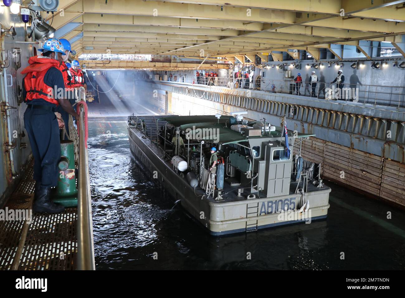 TIMOR SEA (May 13, 2022) Landing Craft Mechanized (LCM) 8, assigned to ...