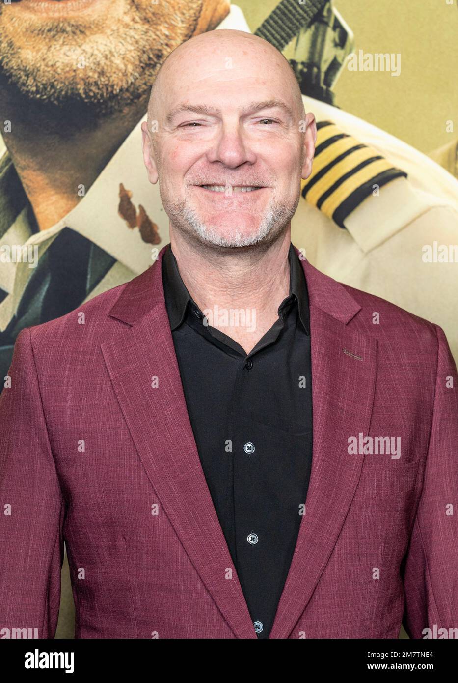 Les Stroud attends the "Plane" New York premiere at AMC Lincoln Square ...