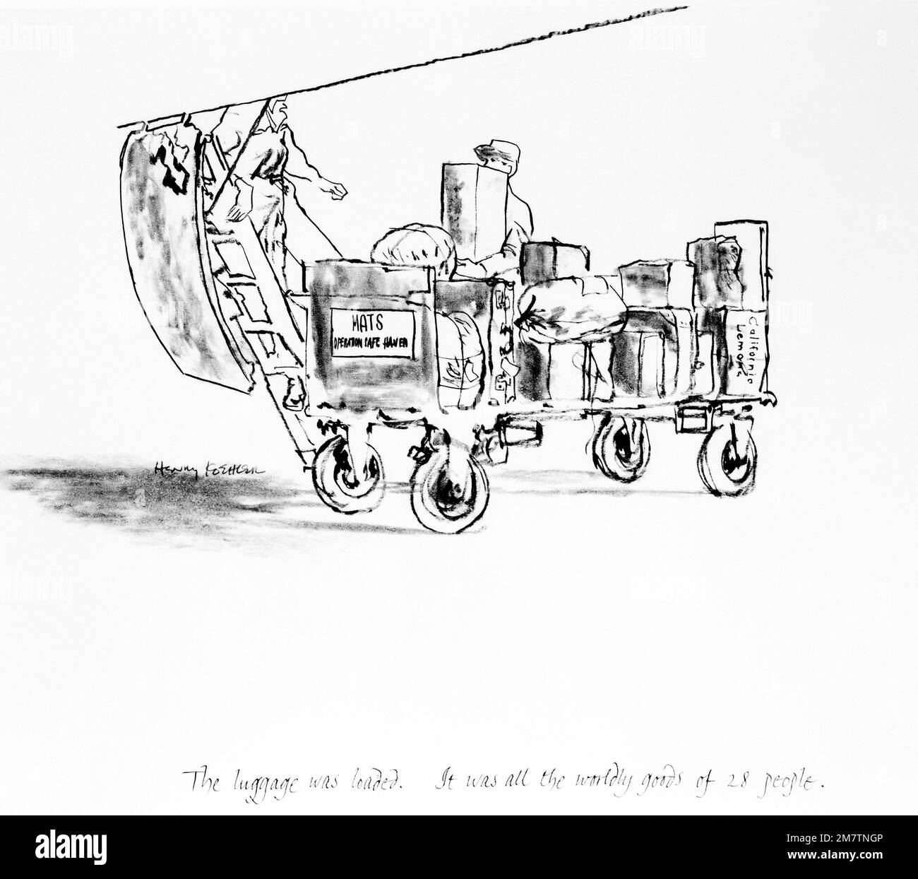 Artwork: "Loading Luggage" Artist: Henry Koehler. Country: Unknown ...