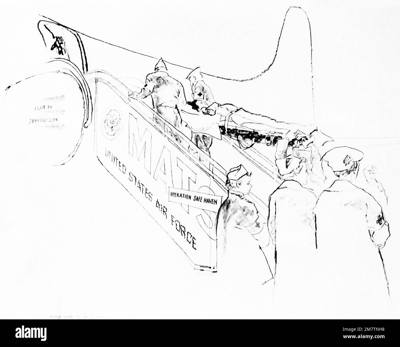 Artwork: "Loading Stretcher Cases" Artist: Henry Koehler. Country ...