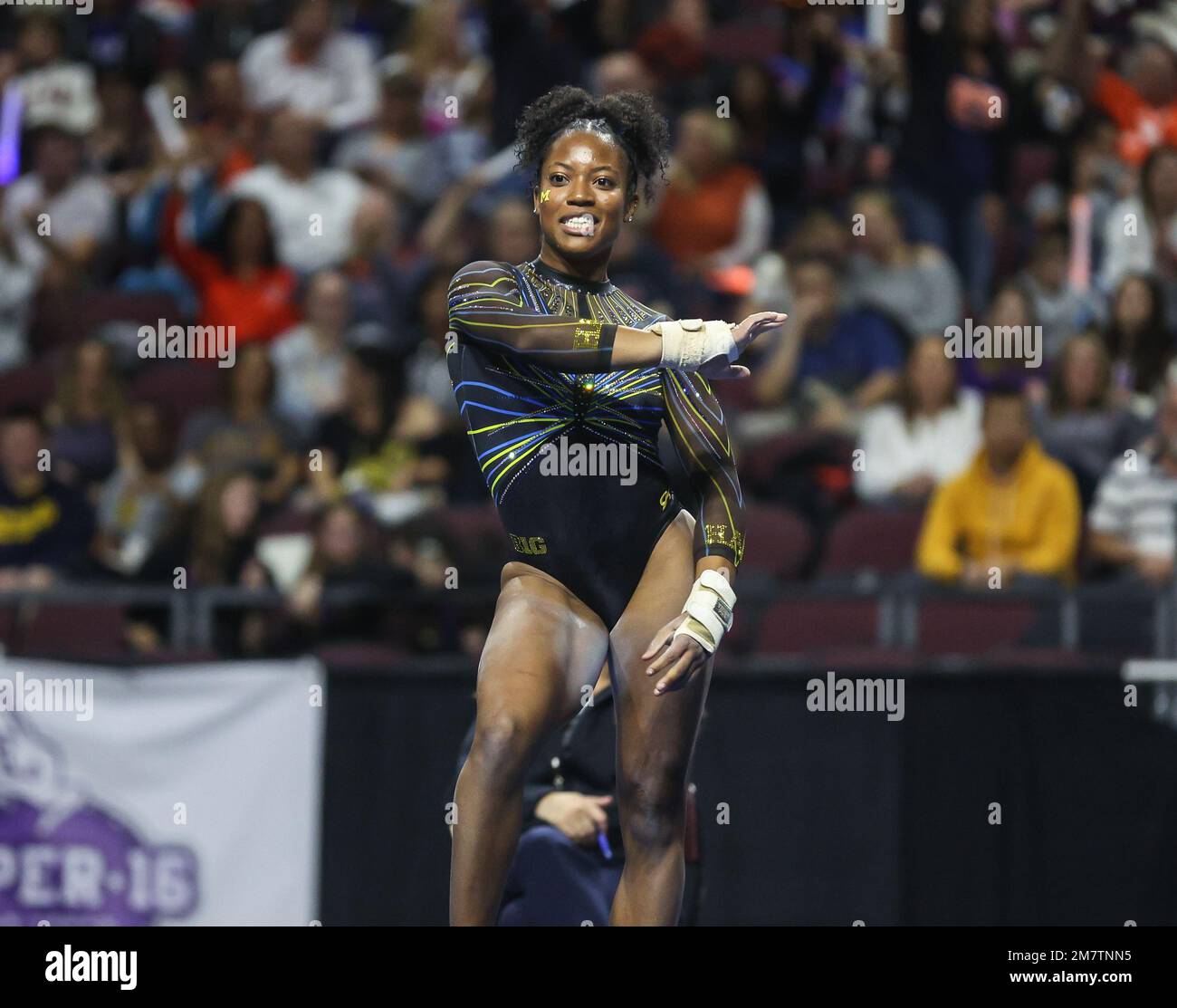Las Vegas, NV, USA. 7th Jan, 2023. Michigan's Sierra Brooks competes on ...