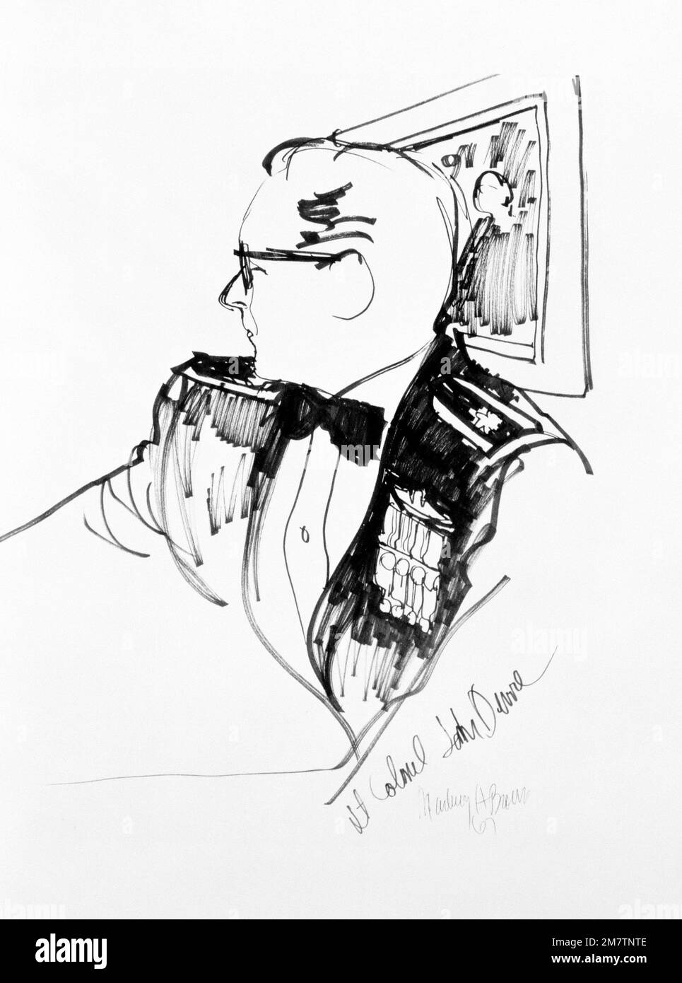 Artwork: "MAJ Devoe" Artist: Unknown. Country: Unknown Stock Photo - Alamy