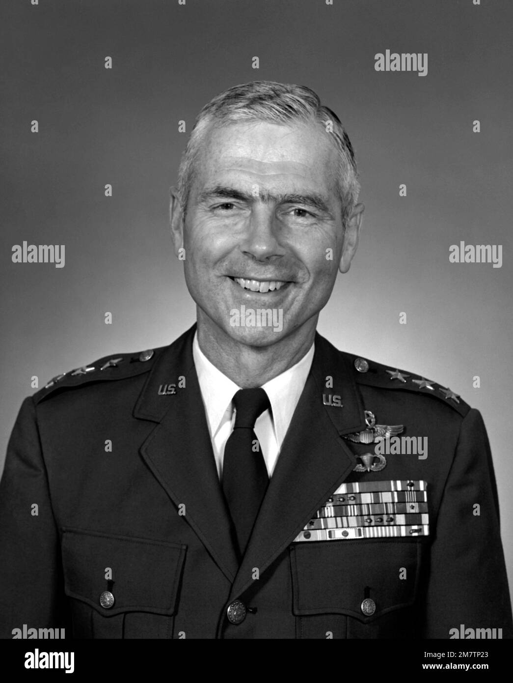 LGEN Charles Cleveland, USAF (uncovered). Country: Unknown Stock Photo ...