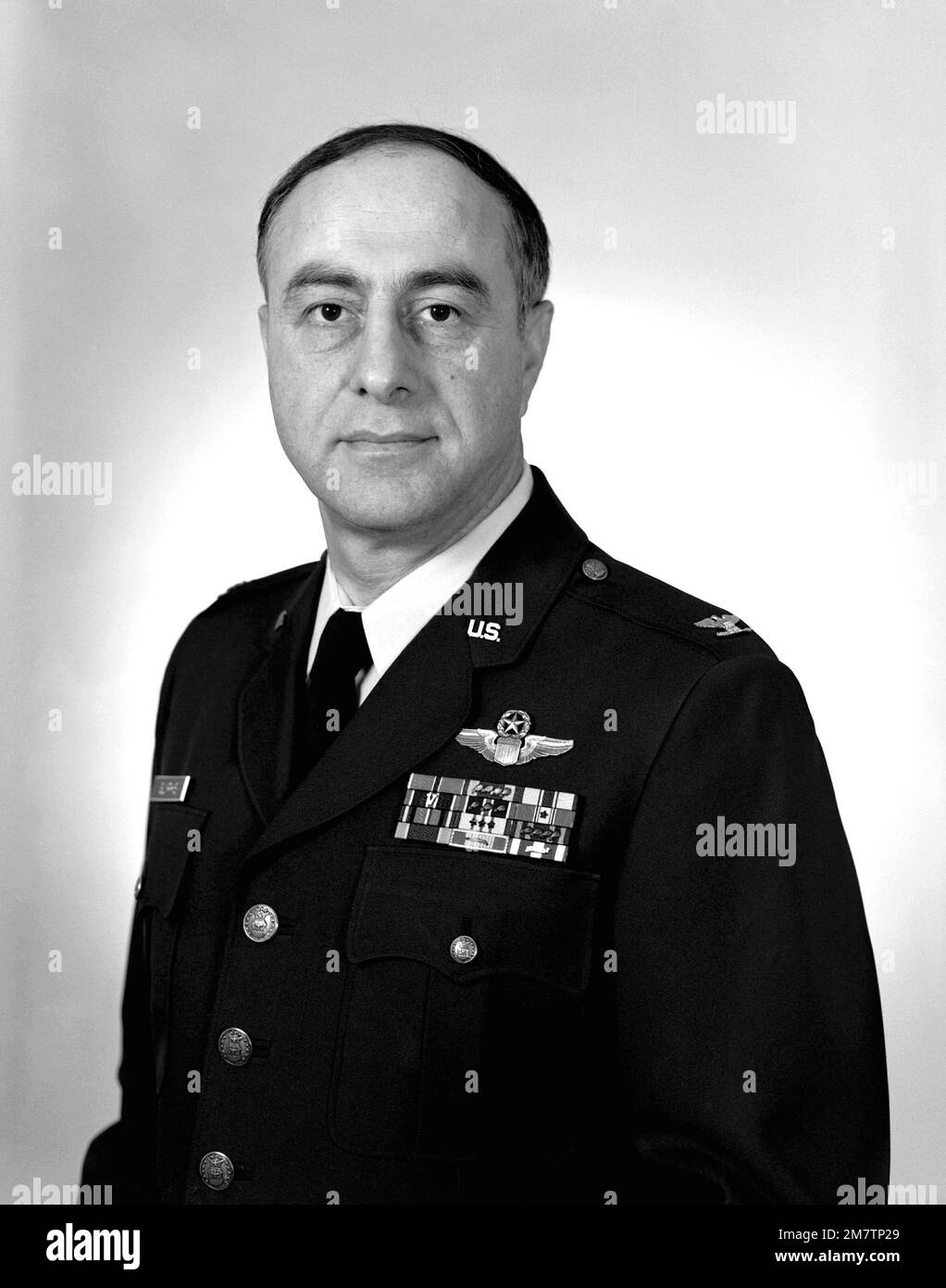 COL Benedict E. Glyphis, USAF (uncovered). Country: Unknown Stock Photo ...