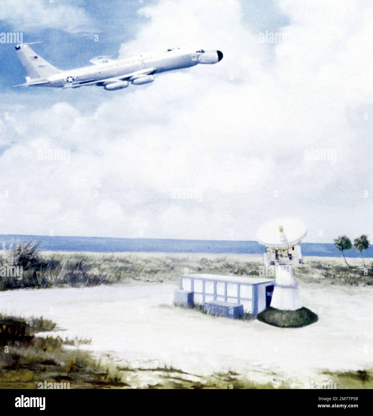 Artwork: "Tracking Antenna with ARIA Aircraft" Artist: Carmen Gibbs ...