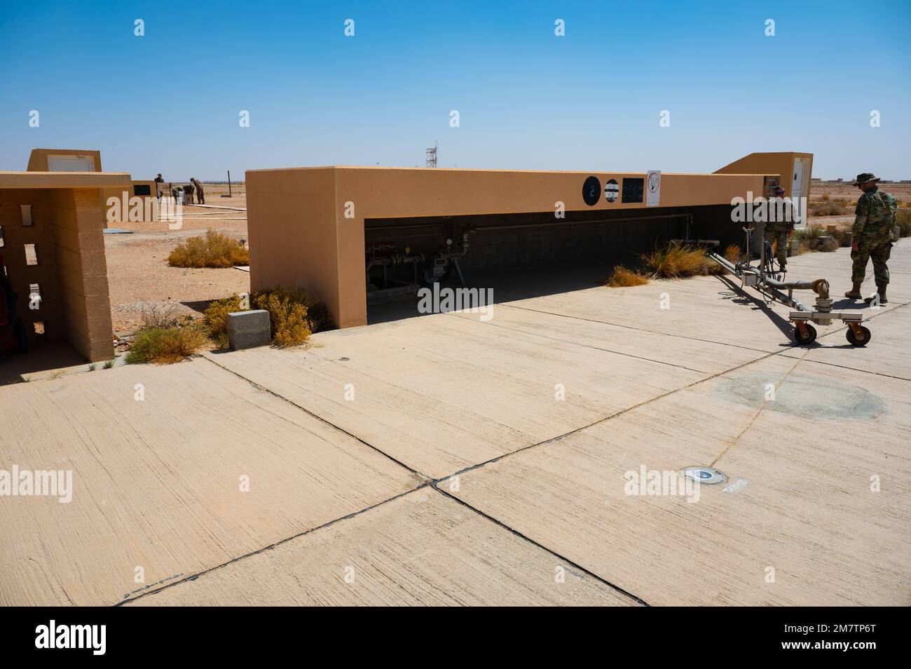 U.S. Air Force Airmen 379th Air Expeditionary Wing, inspect refueling ...