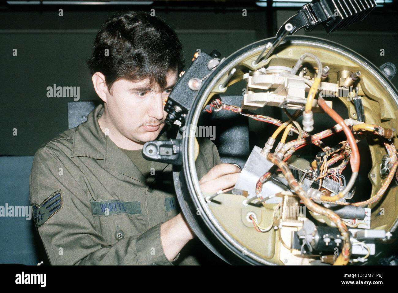 SRA Richard G. White, radar and navigational section, 316th Field ...