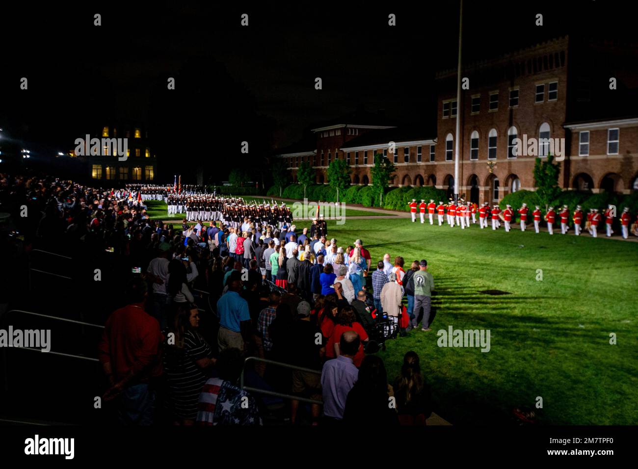 Marines with Marine Barracks Washington conduct “pass in review” during ...