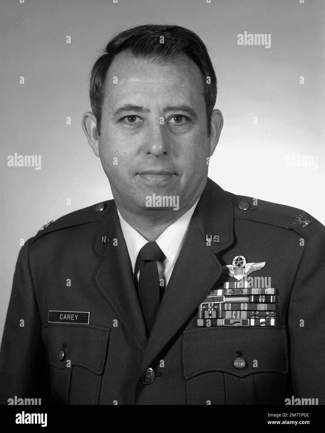 COL Charles C. Carey, USAF (uncovered). Country: Unknown Stock Photo ...