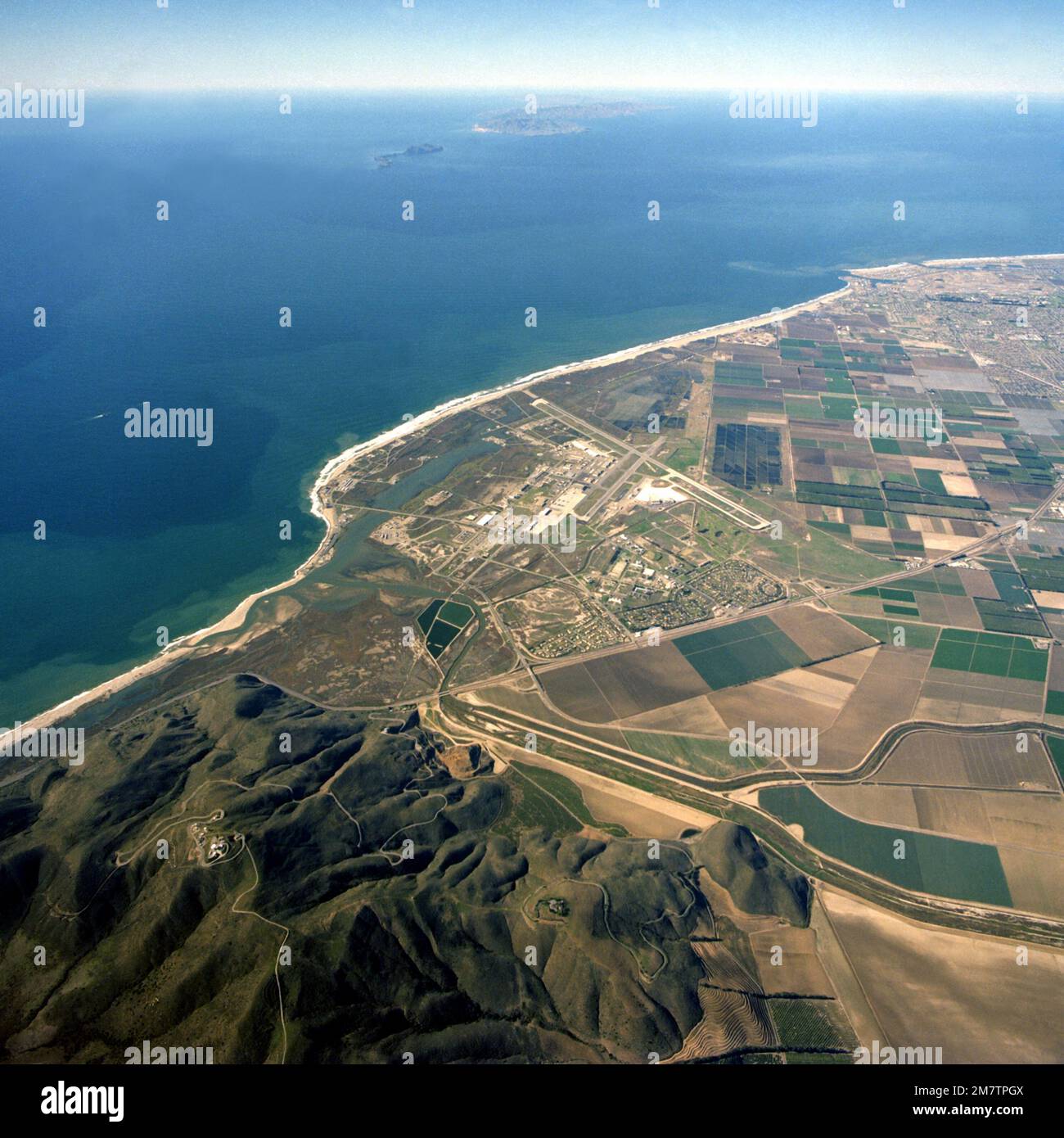 Aerial view of the Pacific Missile Test Center (PMTC) taken from Laguna ...