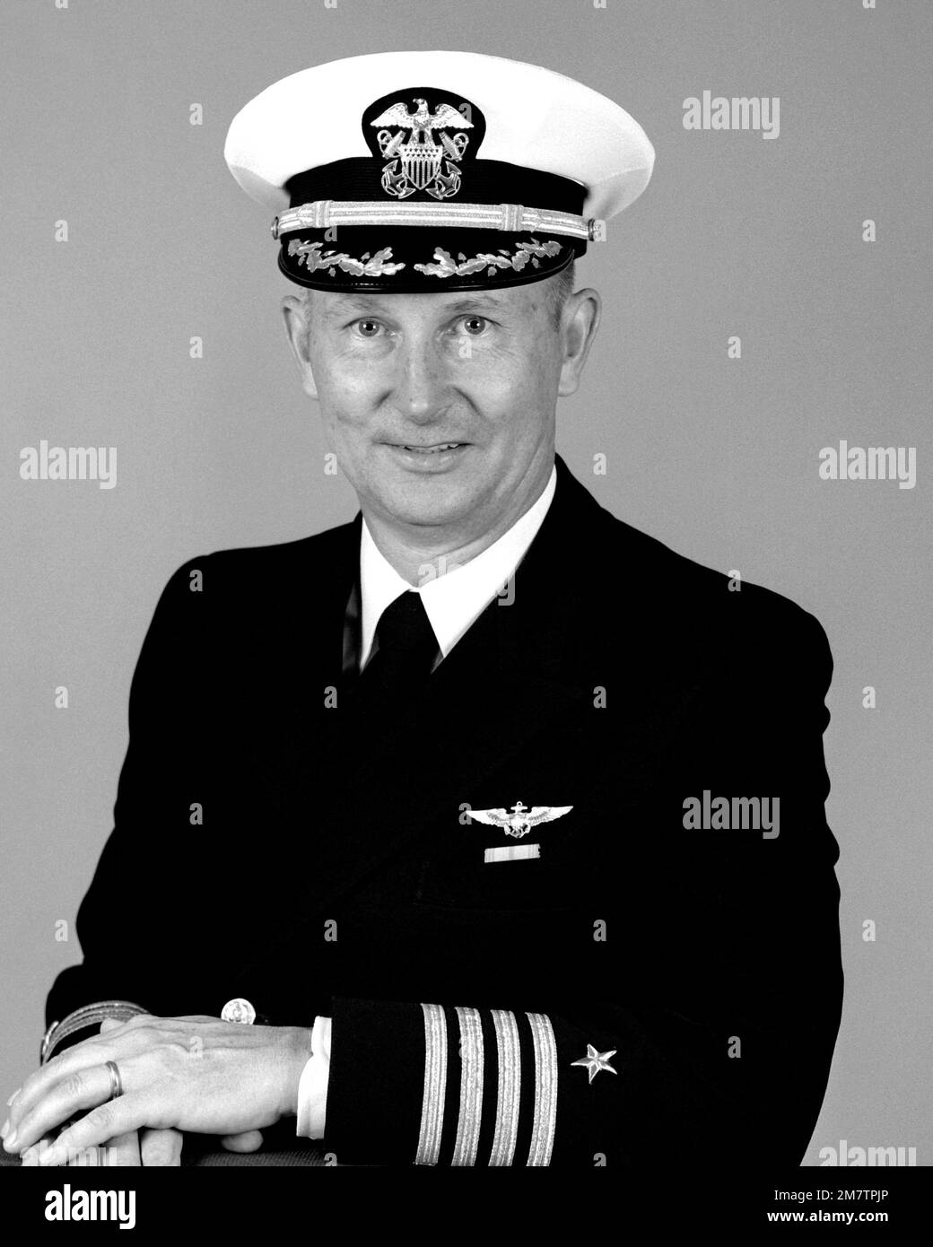 CAPT Wiley M. Chauthen, USN (covered). Country: Unknown Stock Photo - Alamy