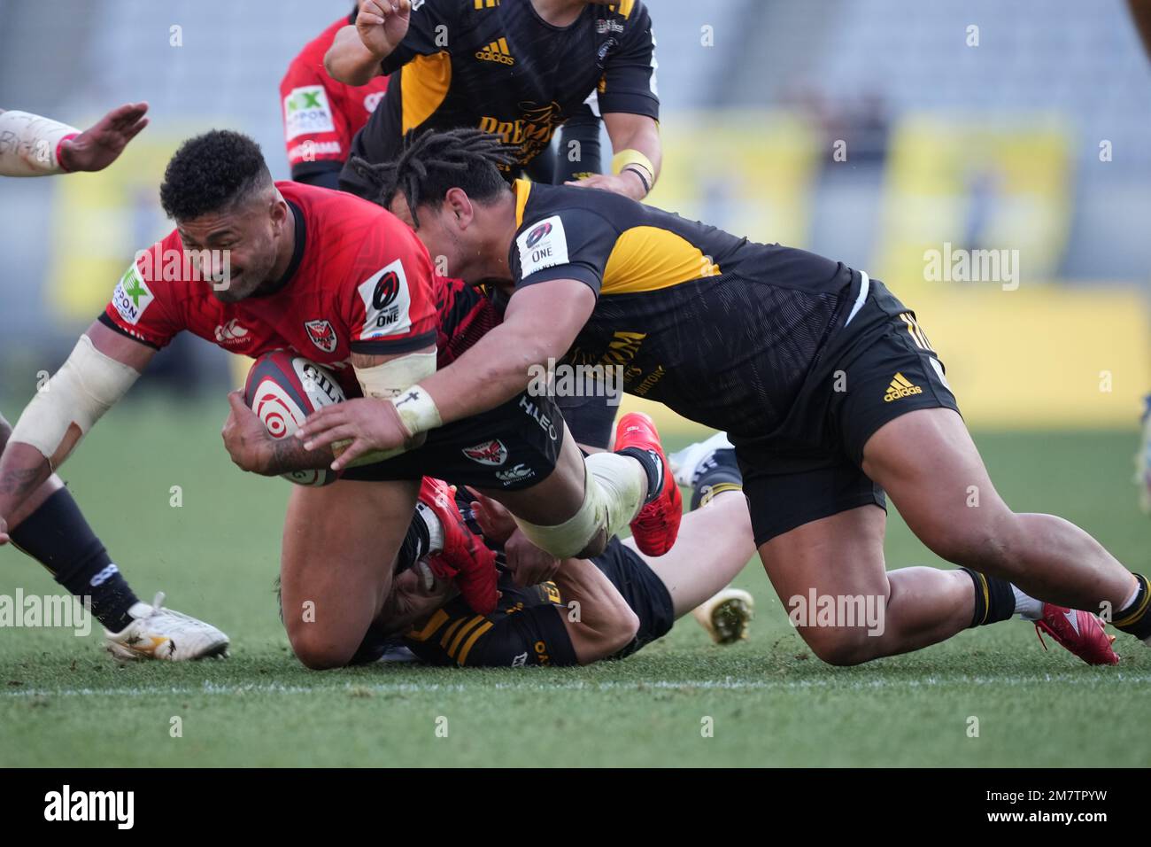 Canon Eagles' Amanaki Lelei Mafi during the Japan Rugby League One 2022 ...