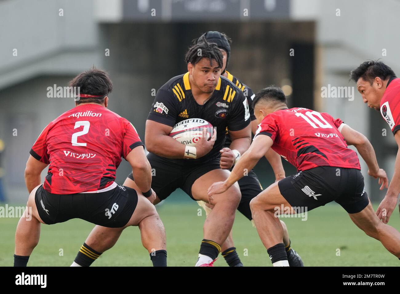 Suntory Sungoliath's Tevita Tatafu during the Japan Rugby League One ...