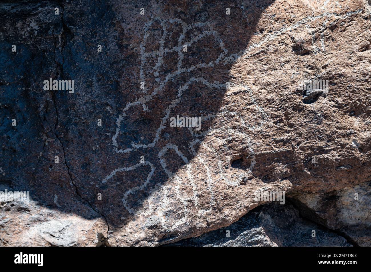 A historic Native American inscription remains at a Native American ...