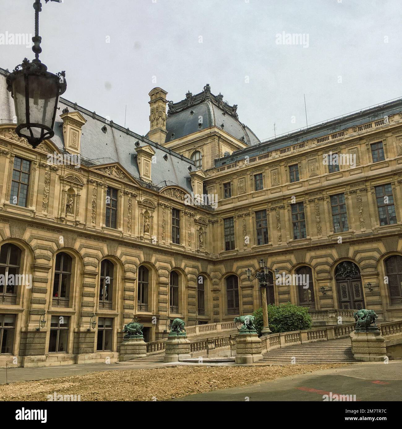 The facade of the higher education establishment of Ecole du Louvre in ...