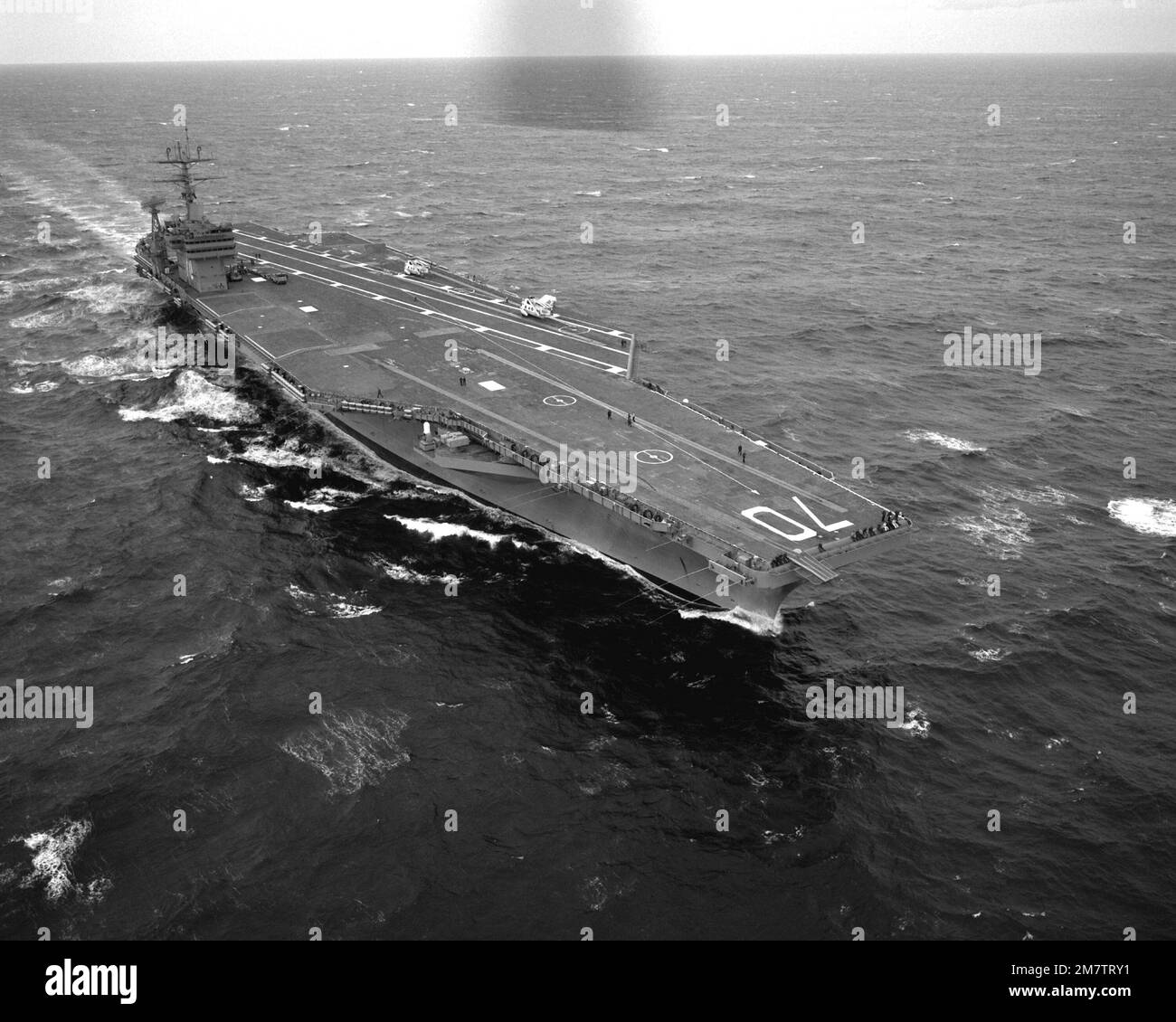 Nuclear powered aircraft carrier uss carl vinson cvn 70 Black and White ...