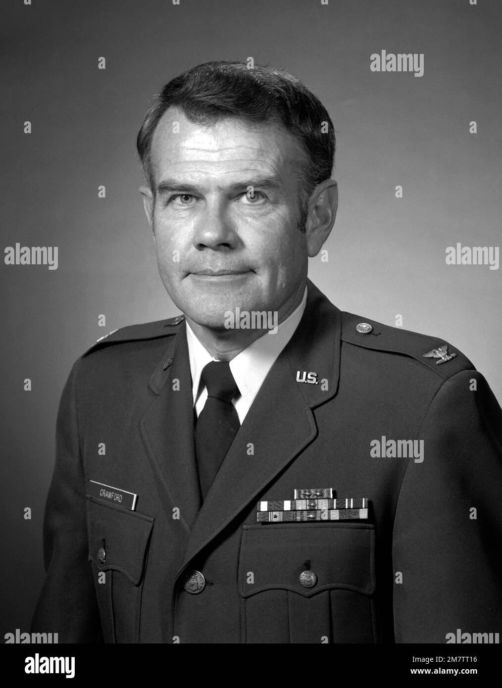 COL Van L. Crawford, USAF (uncovered). Country: Unknown Stock Photo - Alamy