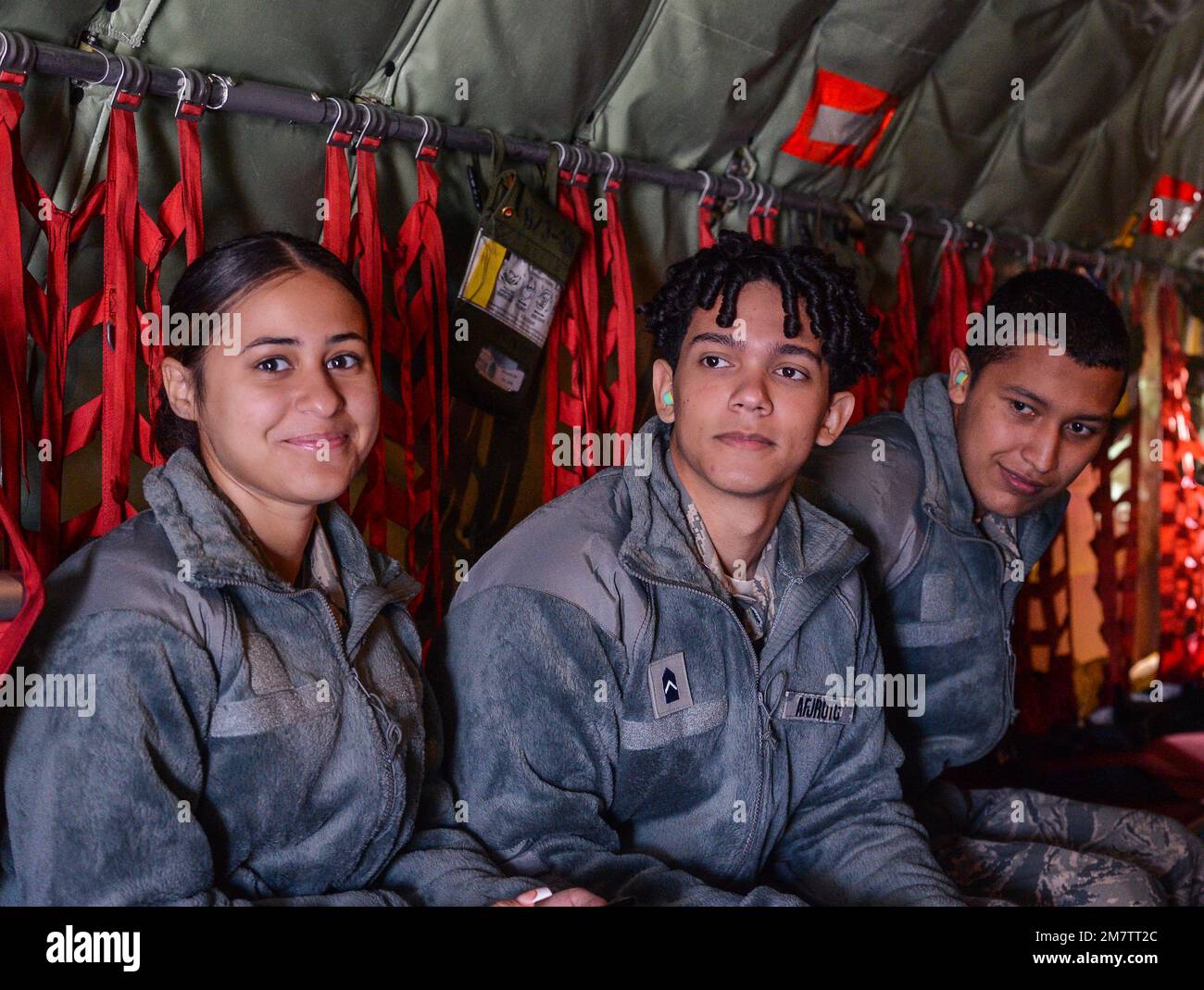 A group of Air Force Junior ROTC cadets from Jefferson High School ...