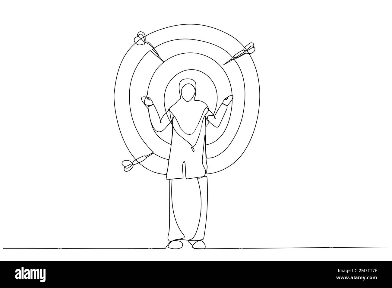 Archery art poster Cut Out Stock Images & Pictures - Alamy